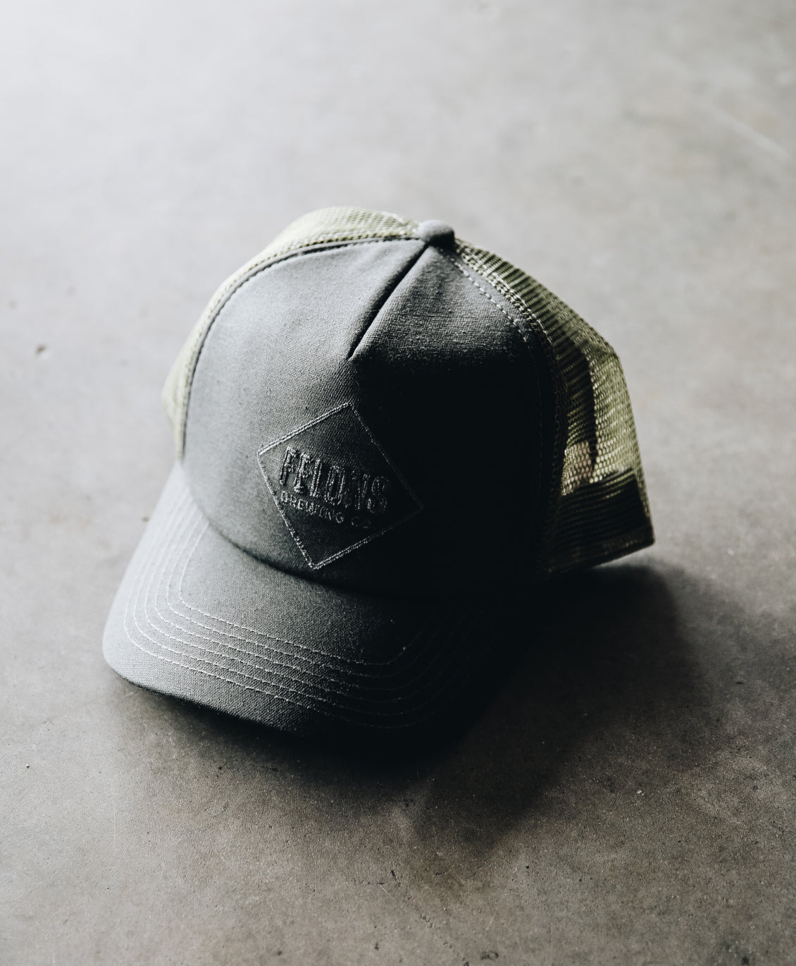 Olive Diamond Trucker Hat – Felons Brewing Co.